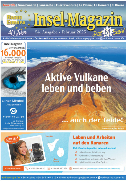 Inselmagazin Teneriffa | Das deutschsprachige Monatsmagazin